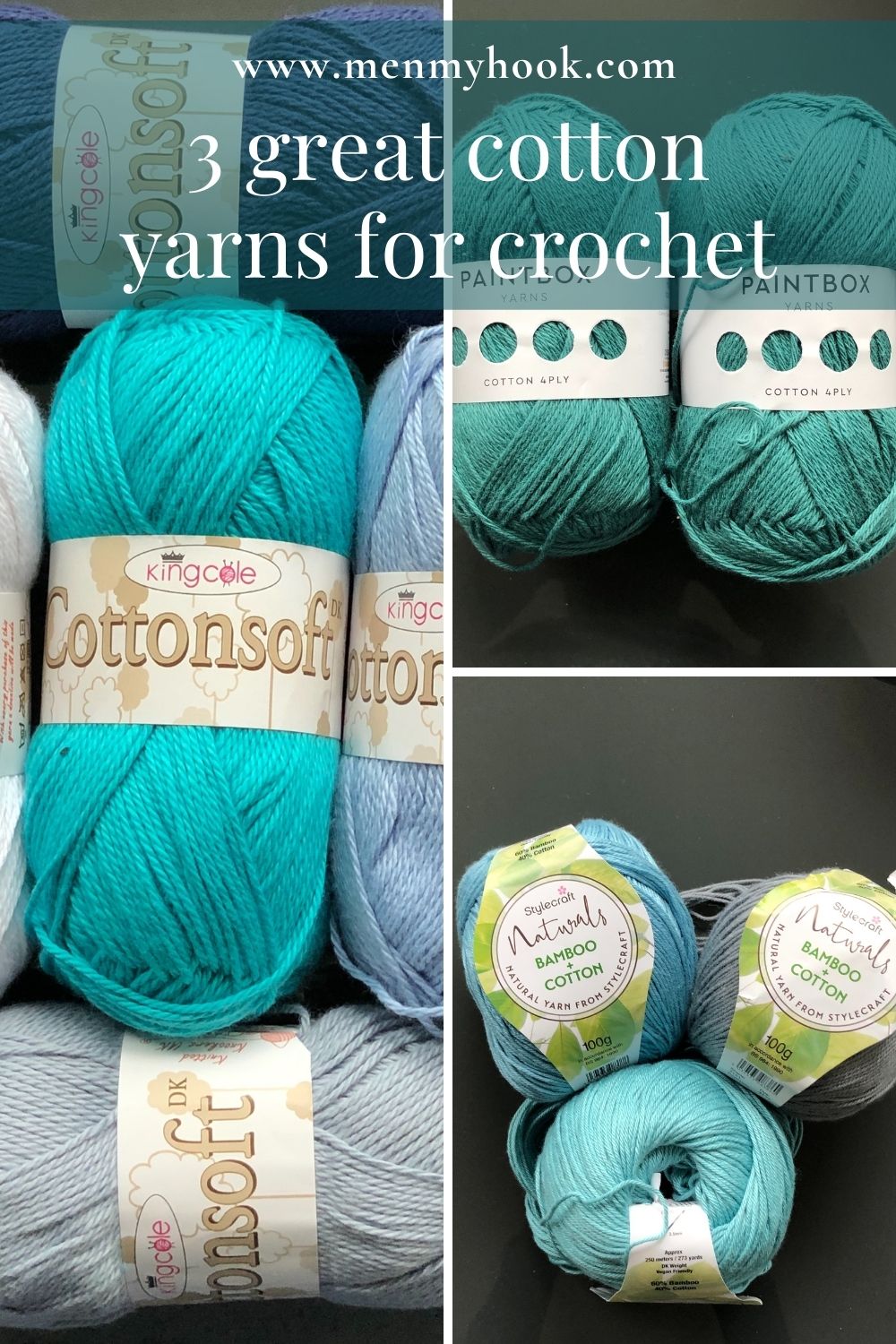 My 3 fav cotton yarns to crochet with