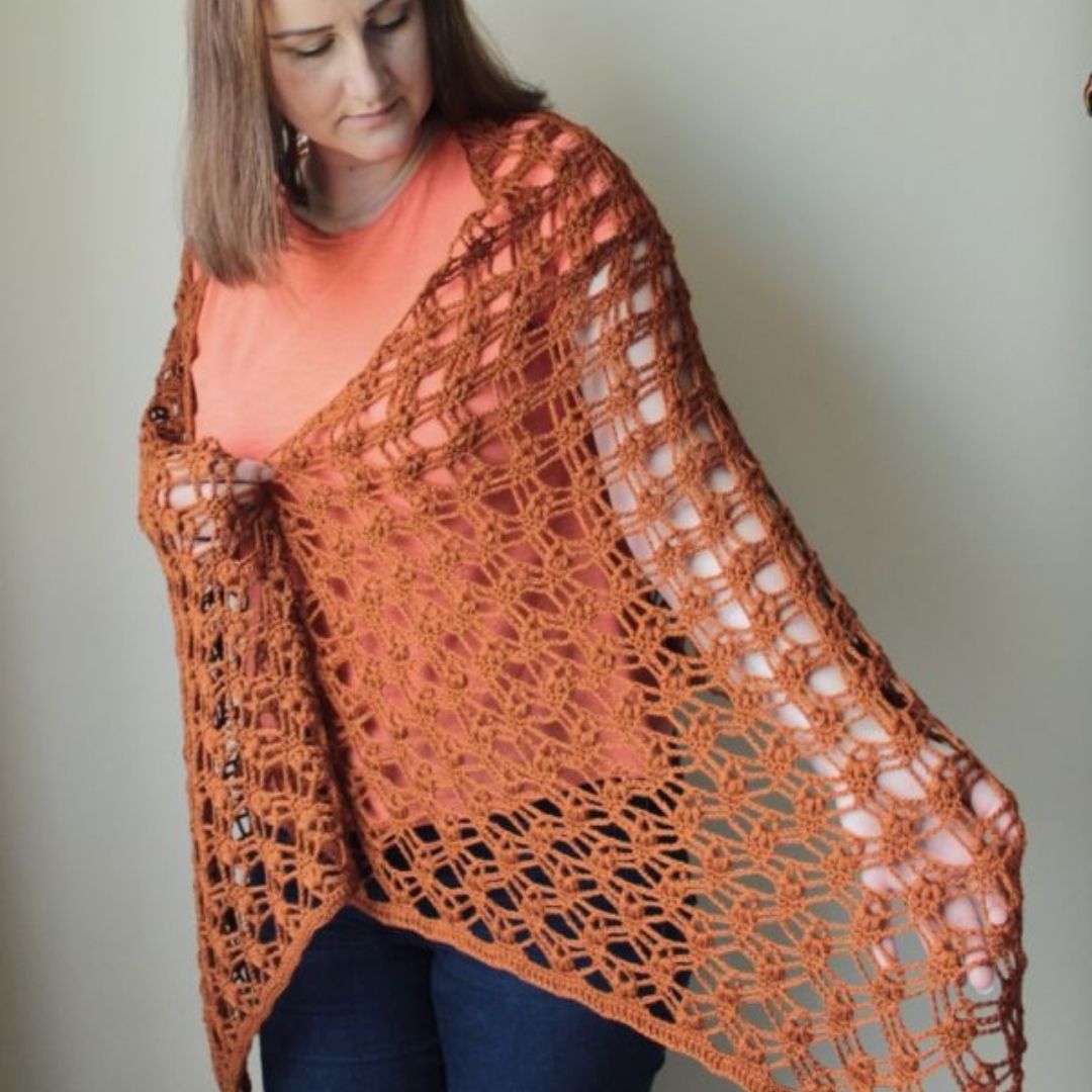 30 FREE Rectangular Shawl Crochet Patterns