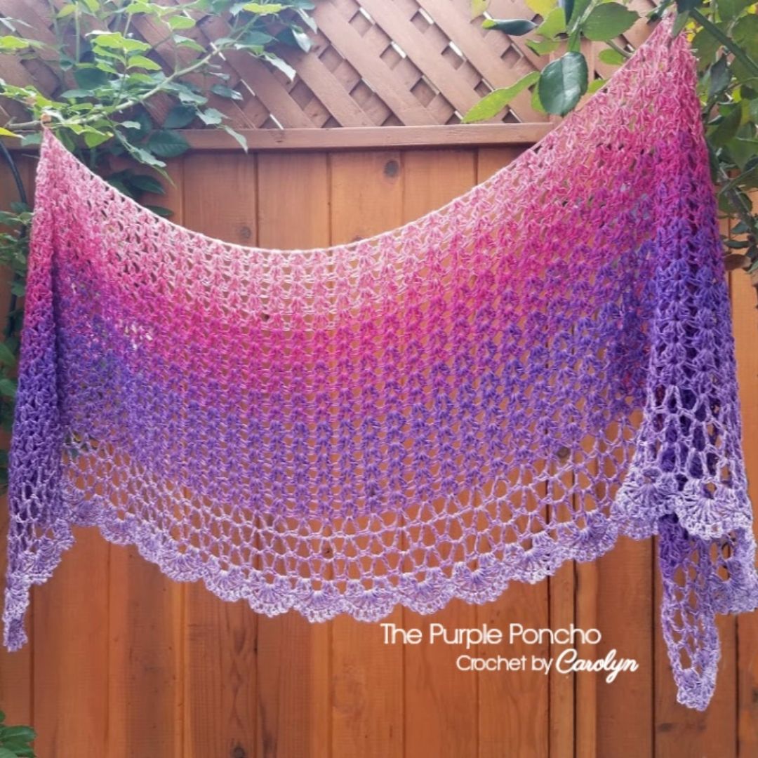 30 FREE Rectangular Shawl Crochet Patterns