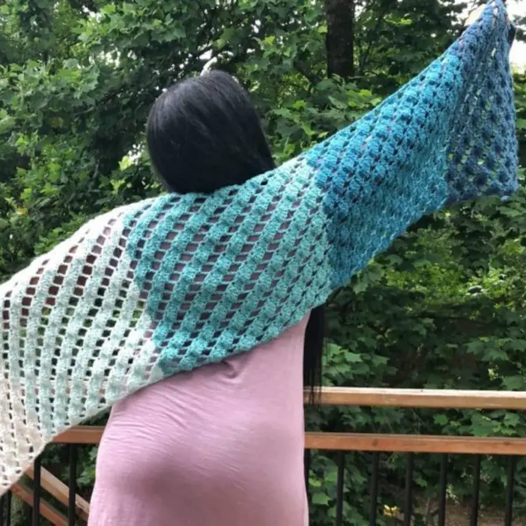 30 FREE Rectangular Shawl Crochet Patterns
