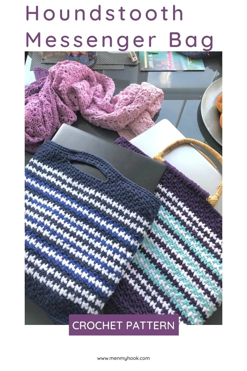 Easy free crochet shopper tote pattern - Mirror Stitch Shopper Tote