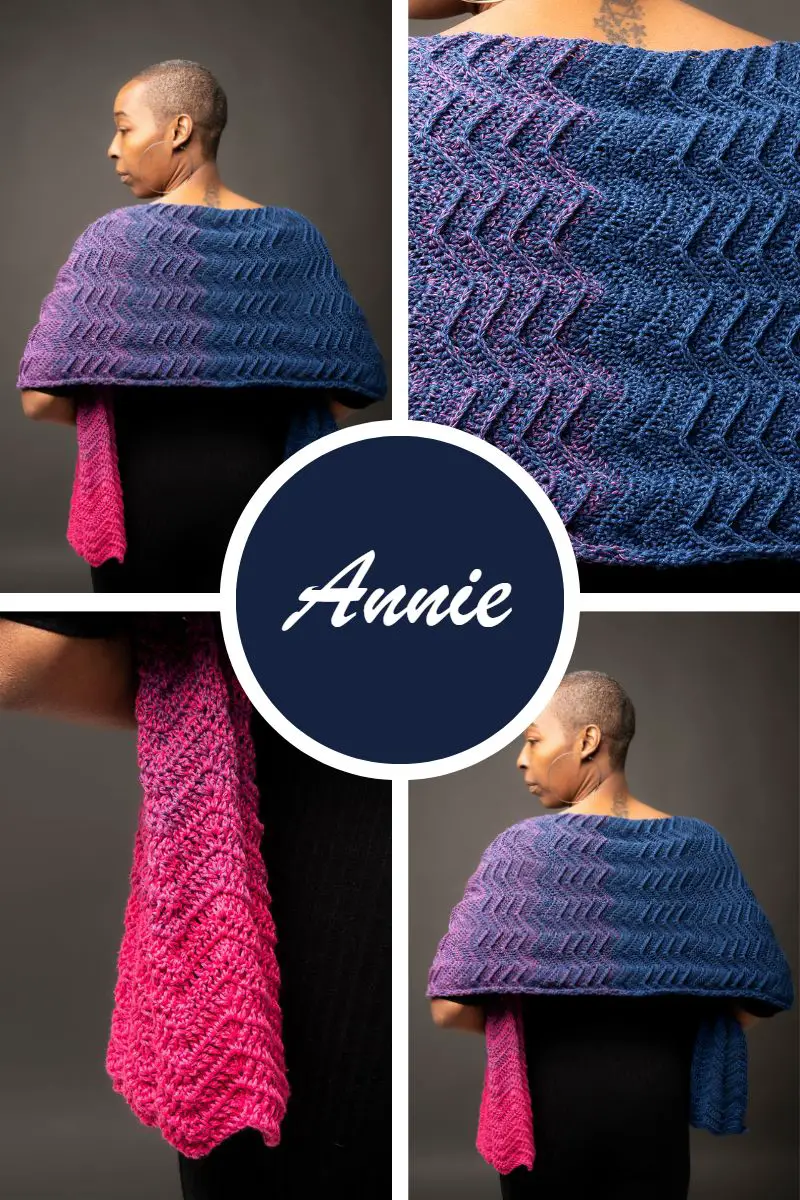 Easy Chic Raised Chevron Crochet Pattern - Annie Wrap